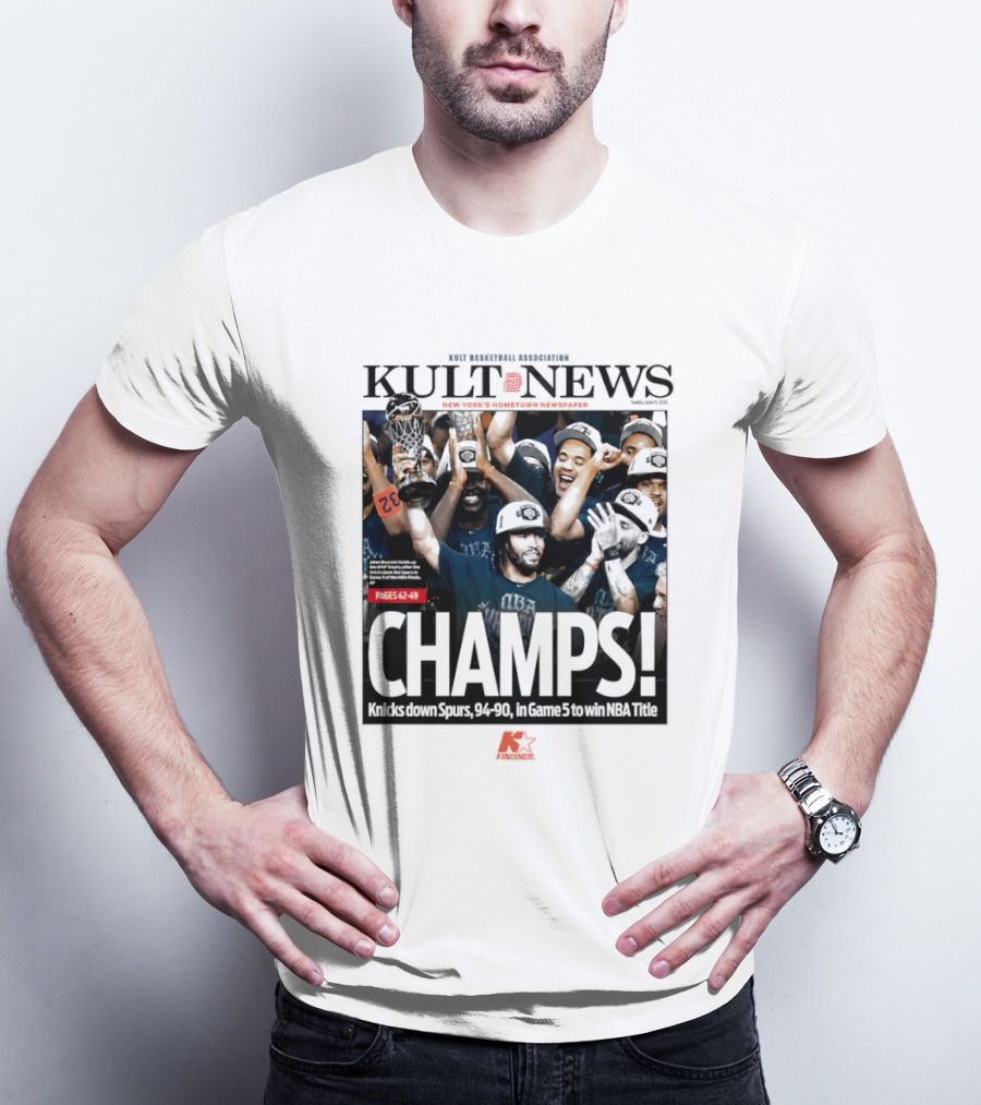 KULT NEWS NBA Champs New York Knicks Jalen Brunson Spurs Down 94 90 Game 5 Title T-Shirt