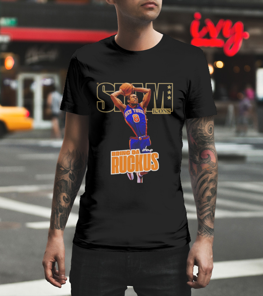 New York Knicks Sprewell SLAM Icons Bring Da Ruckus T-Shirt