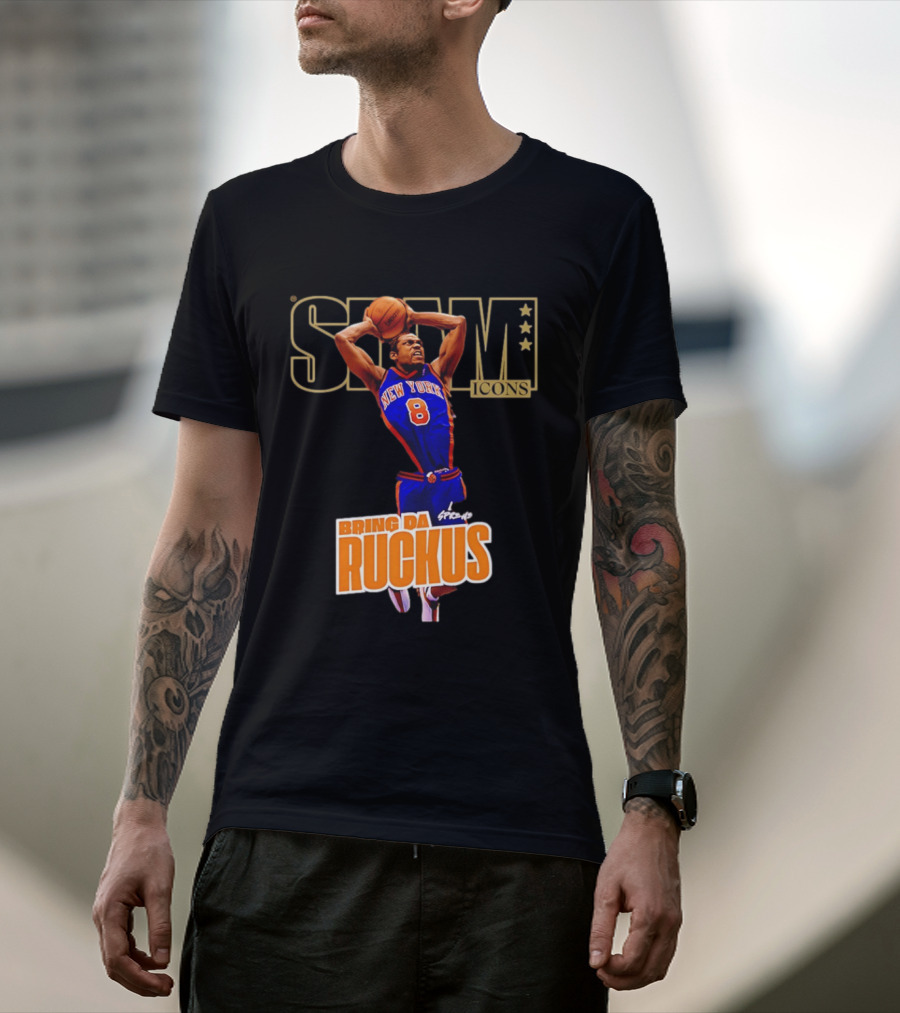 New York Knicks Sprewell SLAM Icons Bring Da Ruckus T-Shirt
