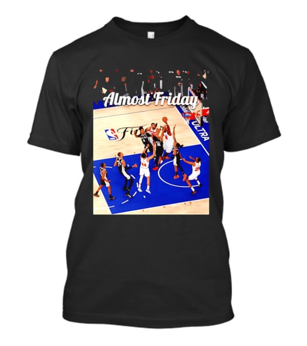 Almost Friday New York Knicks NBA Fit Game 4 Action Scene T-Shirt