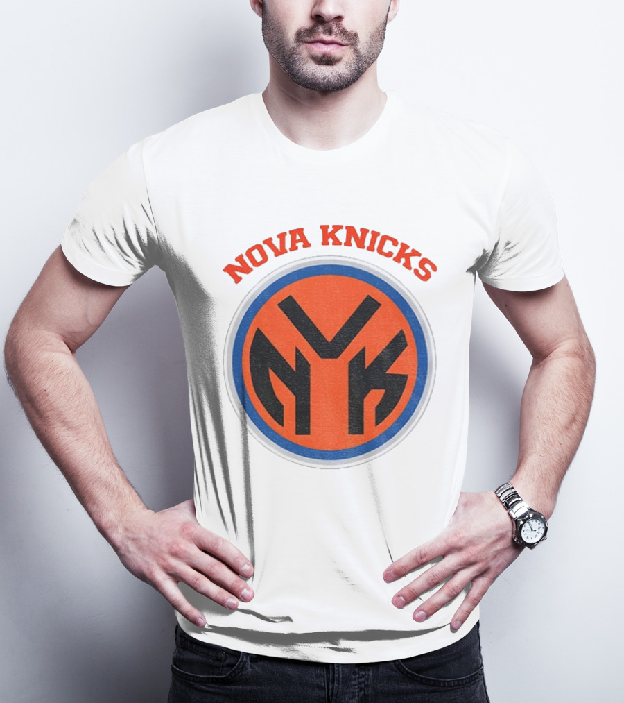 Nova Knicks NVK Villanova Wildcats New York Knicks Basketball Mashup T-Shirt