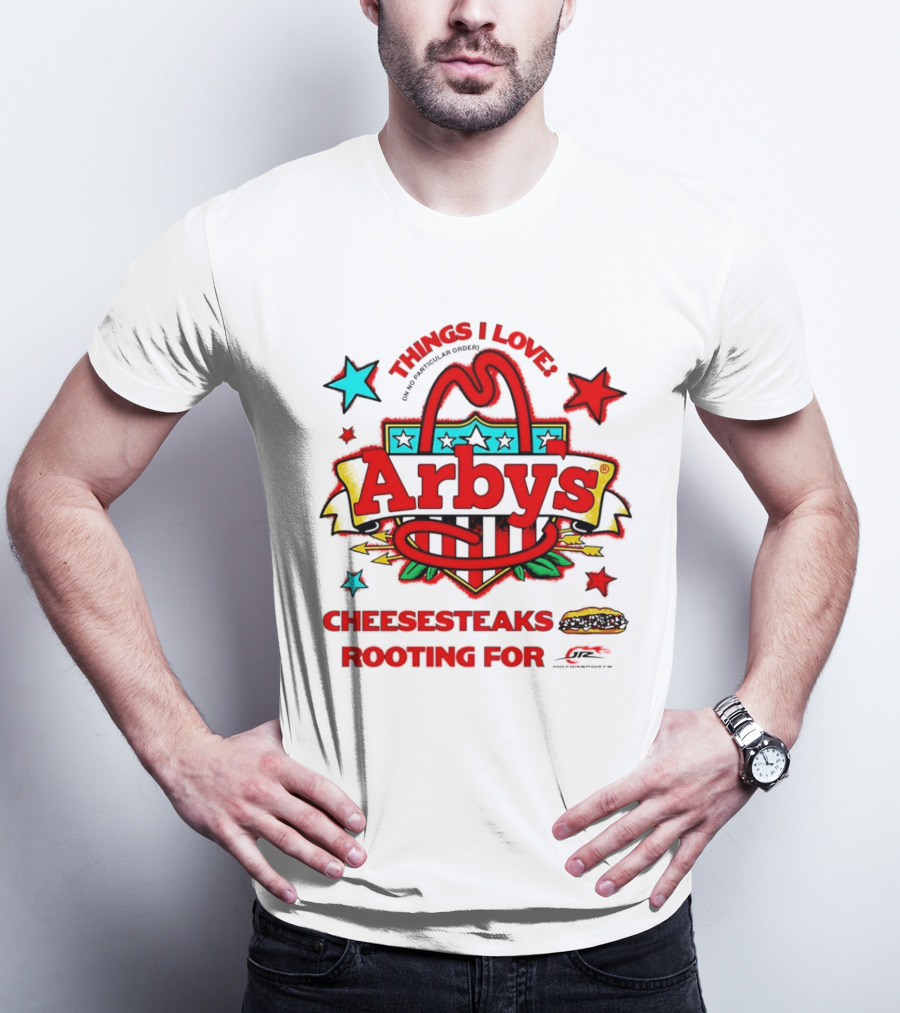 Sammy Smith Arby's Things I Love Cheesesteaks Jr Motorsports Racing Fan T-Shirt