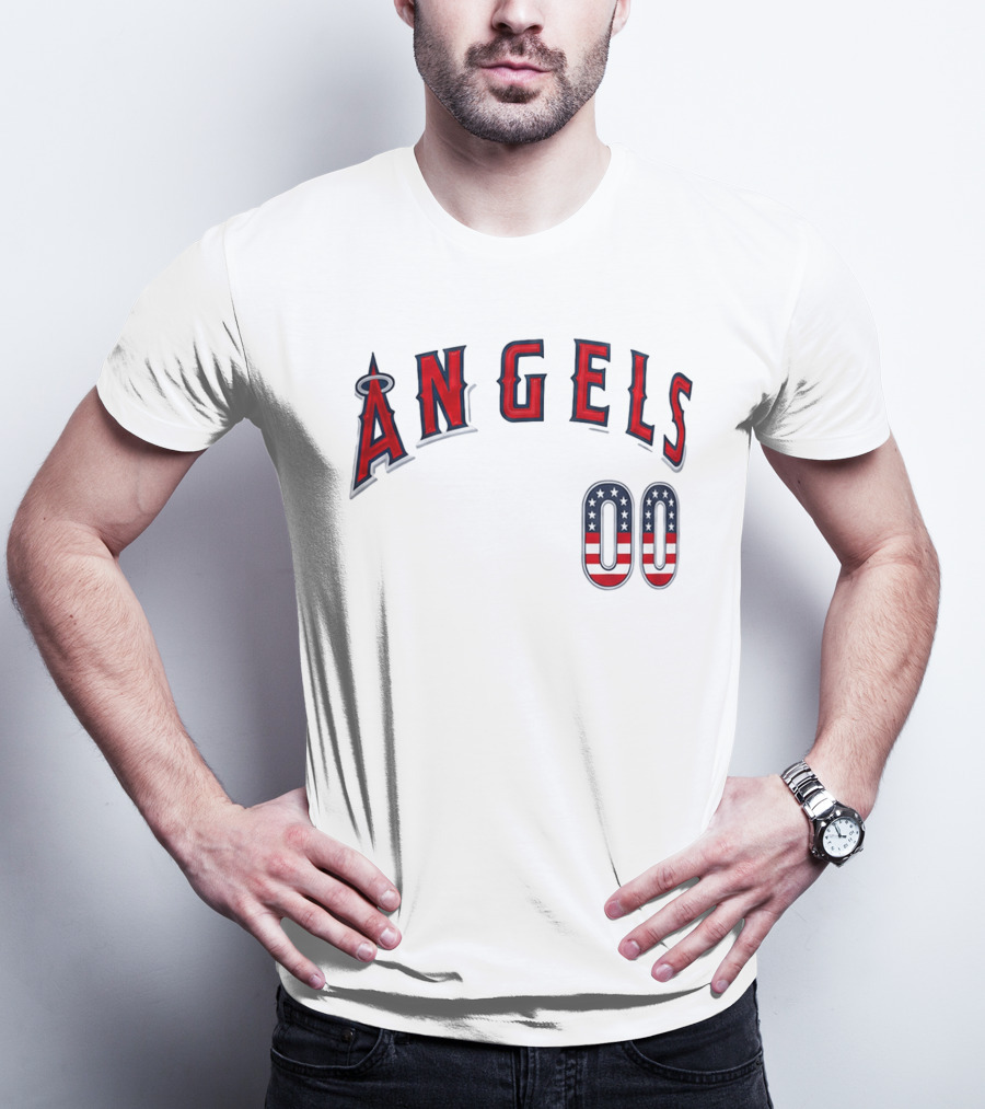 Angels 00 USA Stars And Stripes T-Shirt