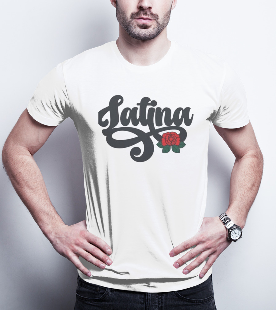 Latina Chingonas Social Club Rose Script T-Shirt