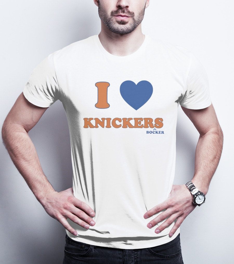 I Love Knicks Knickerbockers New York Basketball T-Shirt