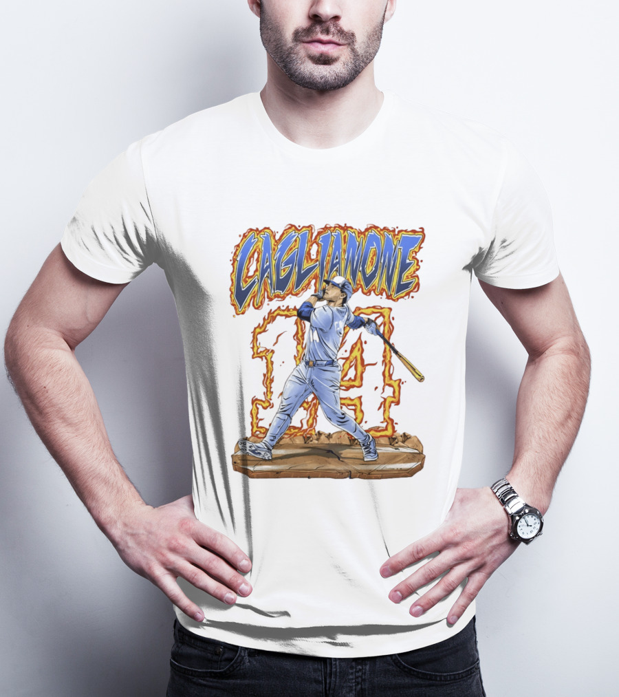 Caglianone Number 14 Kansas City Royals Baseball Player T-Shirt