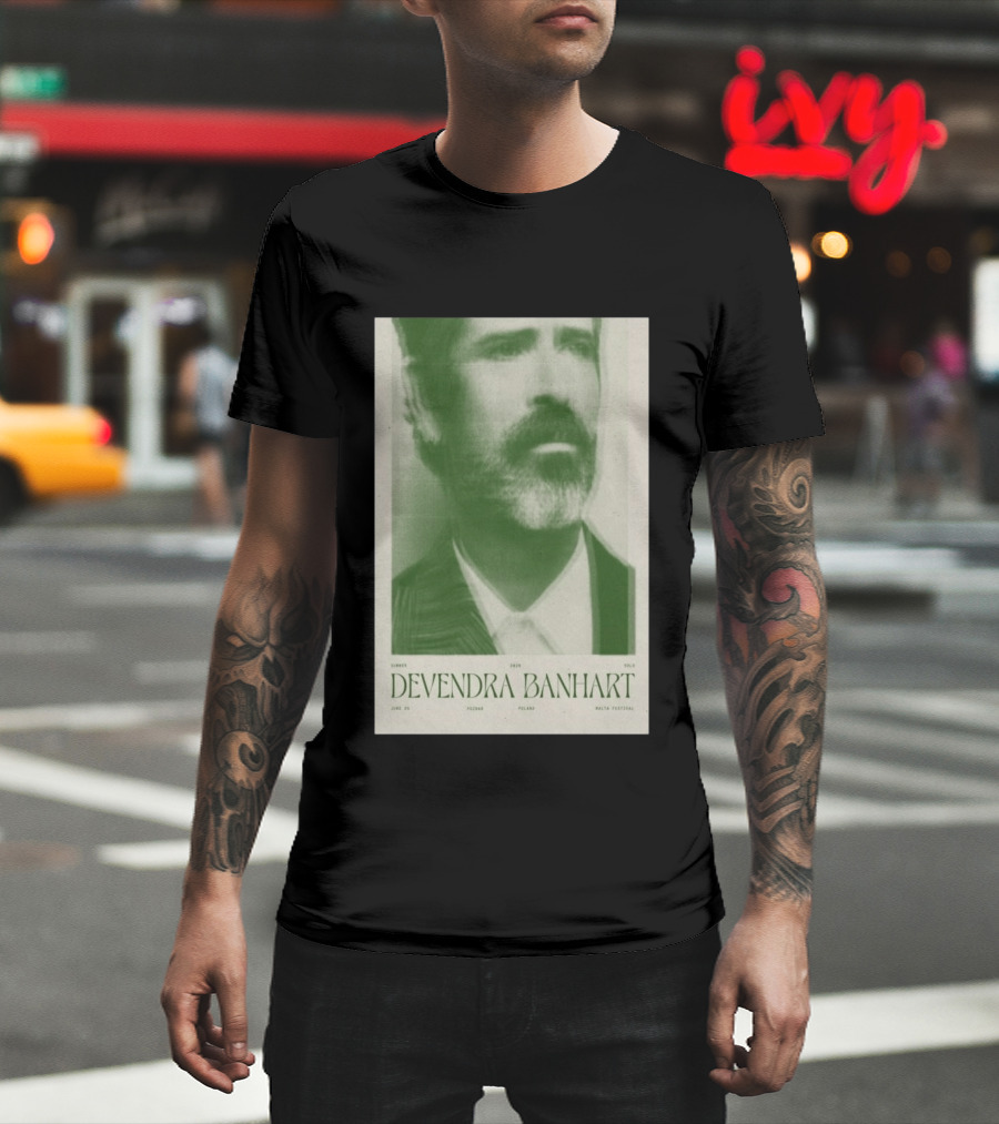 Summer 2026 Devendra Banhart Poznań Poland Malta Festival June 25 T-Shirt