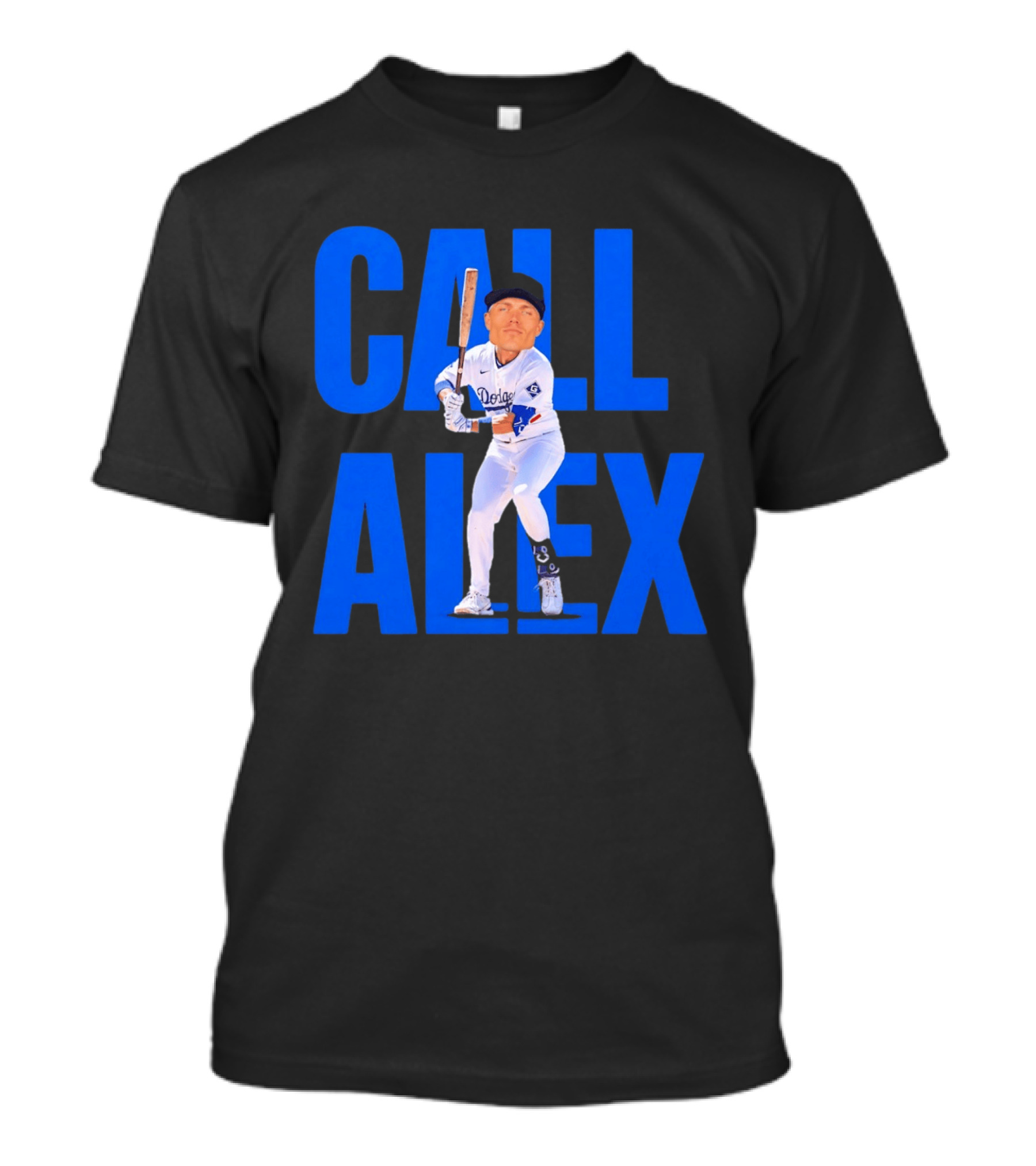 Call Alex Los Angeles Dodgers Baseball Player Caricature T-Shirt