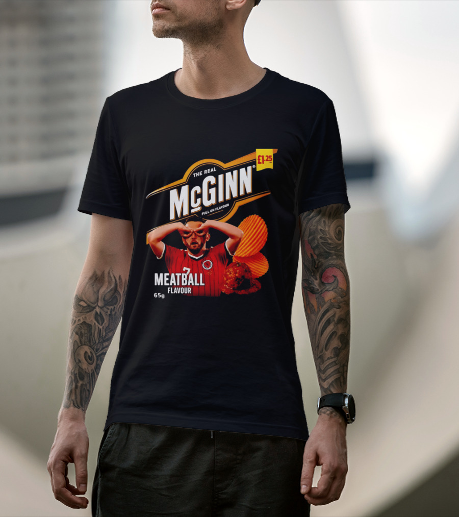 The Real McGinn Full On Flavour Meatball 65g £1.25 T-Shirt