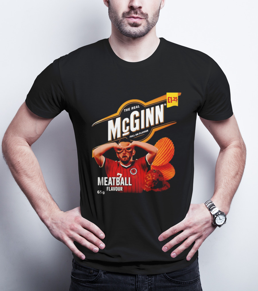 The Real McGinn Full On Flavour Meatball 65g £1.25 T-Shirt