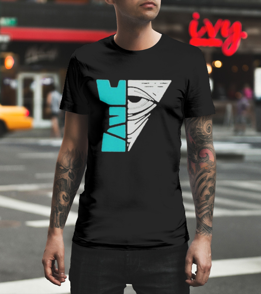 Kastle Group Whitephos X Kastle Face Off Bold Geometric Abstract T-Shirt