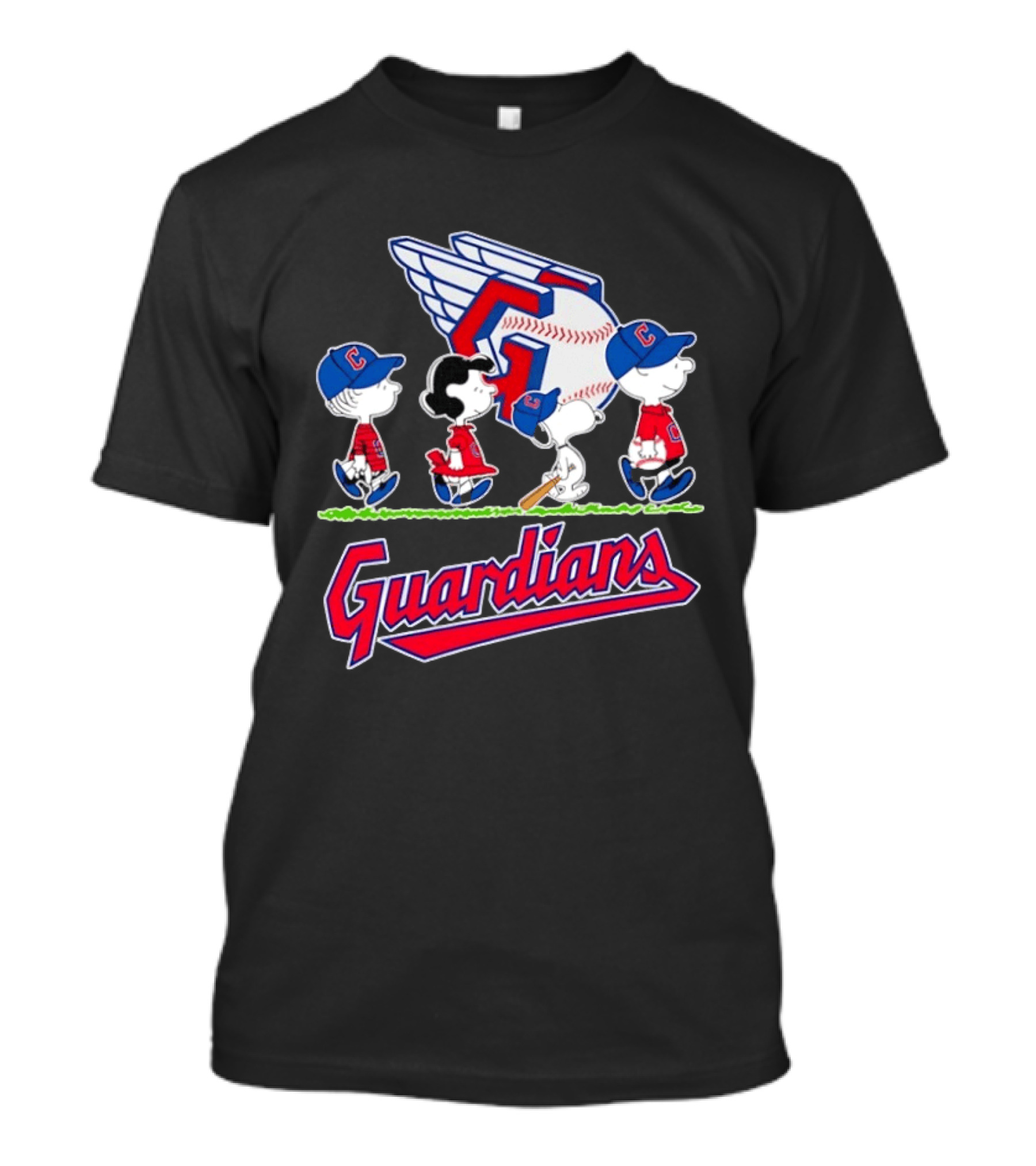 Cleveland Guardians Snoopy Charlie Brown Lucy Linus Abbey Road 2026 T-Shirt