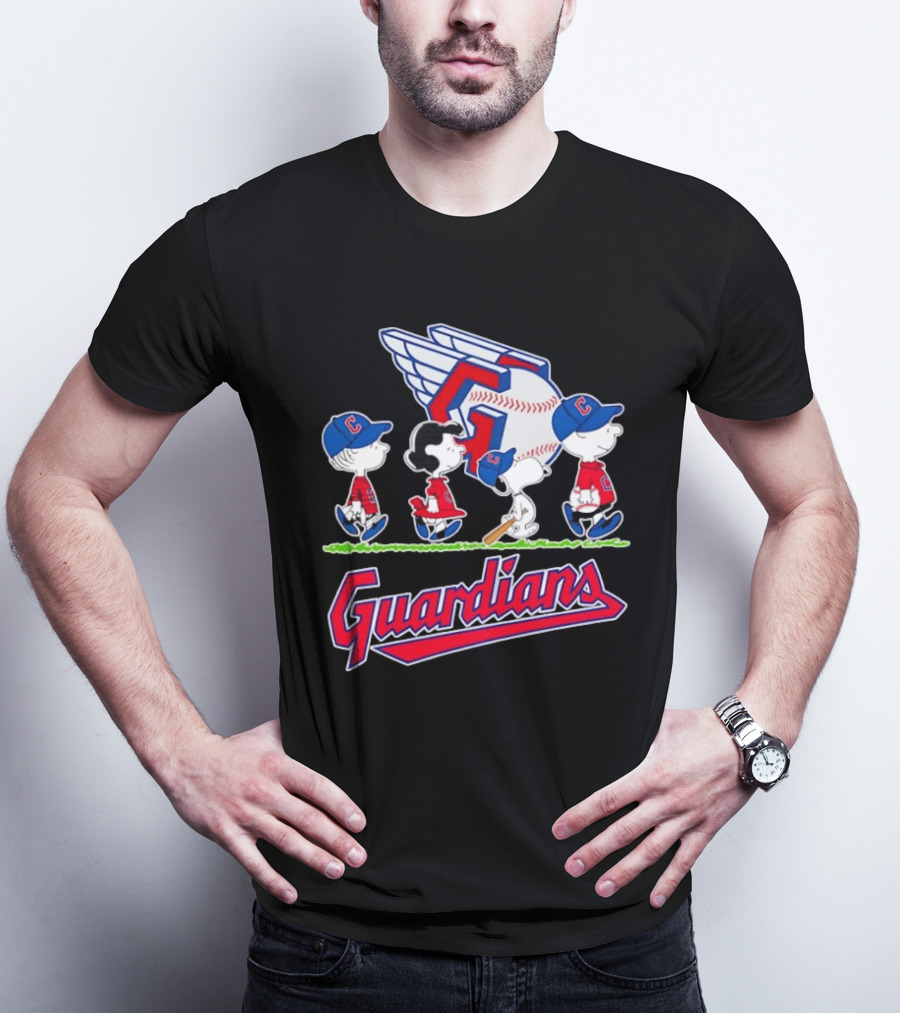 Cleveland Guardians Snoopy Charlie Brown Lucy Linus Abbey Road 2026 T-Shirt