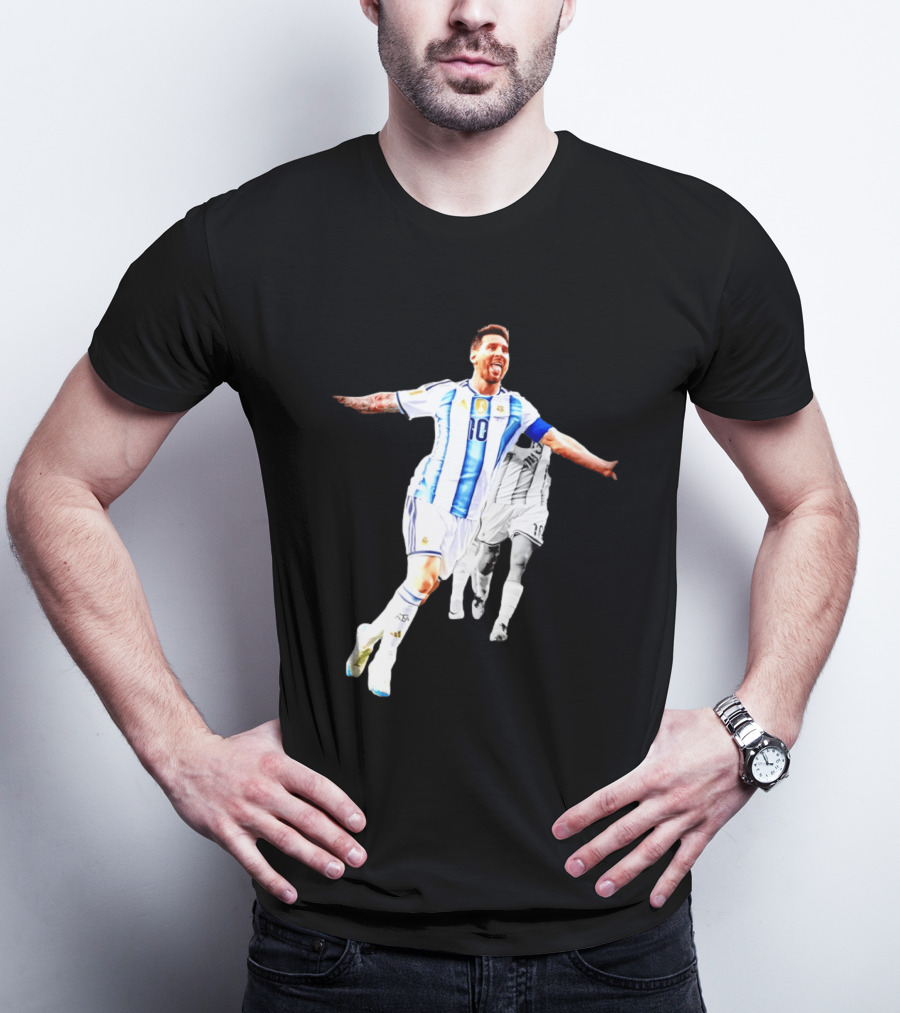 Lionel Messi Number 10 Argentina National Team Iconic Celebration T-Shirt