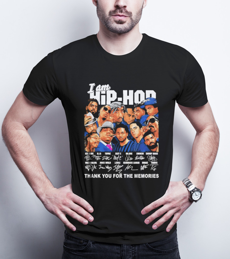 I Am Hip Hop Thank You For The Memories Iconic Artist Signatures T-Shirt
