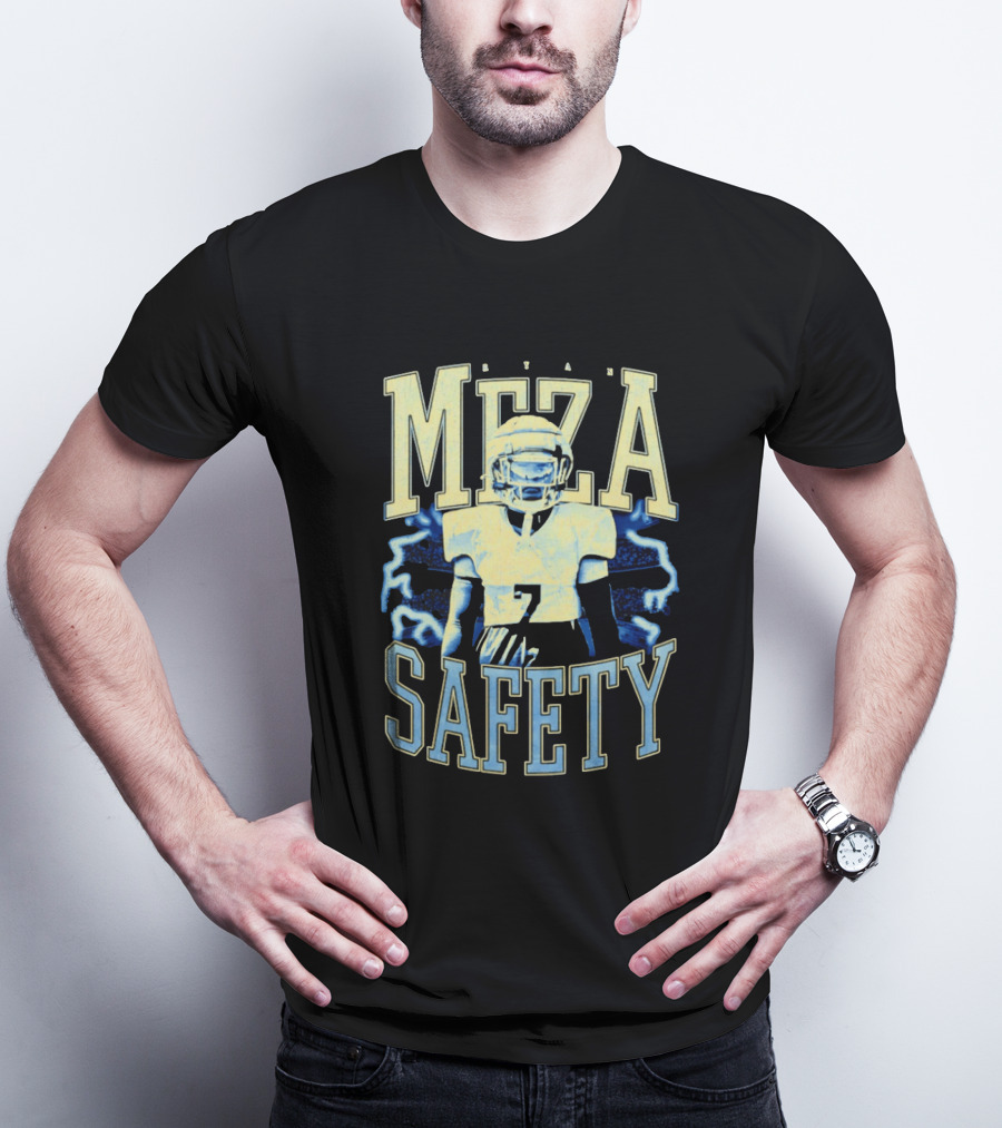 Ryan Meza Safety Football Player Number 7 T-Shirt