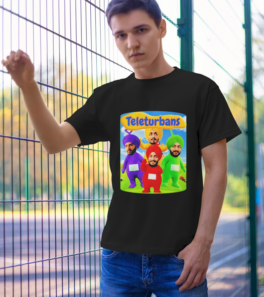 Teleturbans Colorful Characters Parody Featuring Turbans T-Shirt