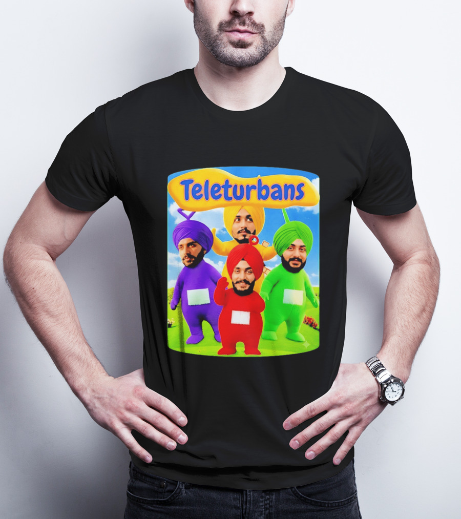 Teleturbans Colorful Characters Parody Featuring Turbans T-Shirt