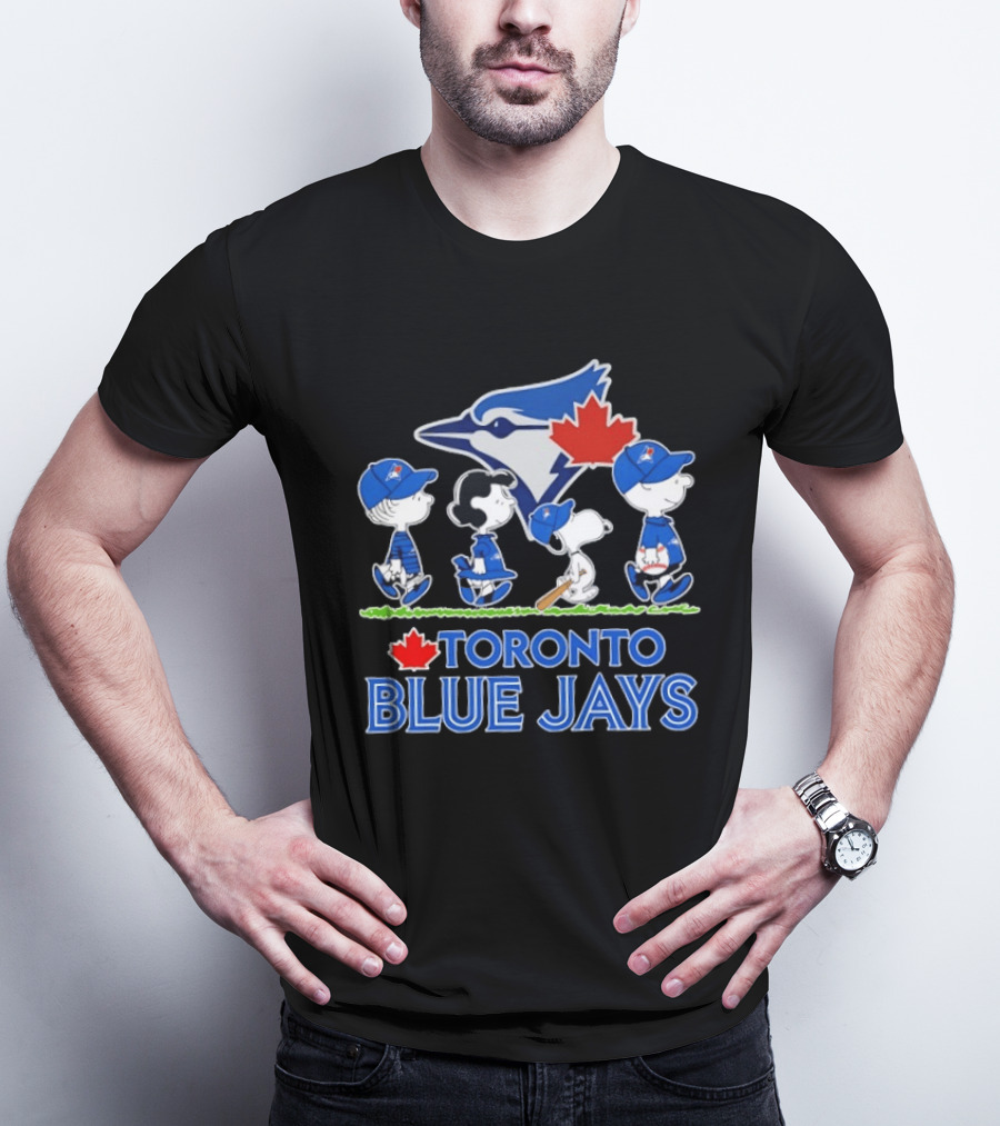 Toronto Blue Jays Snoopy Charlie Brown Lucy Linus Abbey Road 2026 T-Shirt