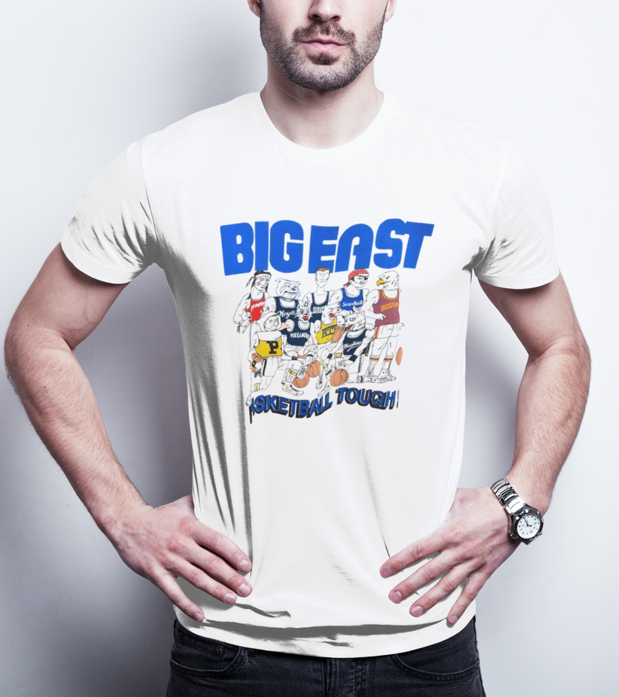 Big East Basketball Teams Boston St John's Syracuse Villanova Pitt Husky Tough T-Shirt