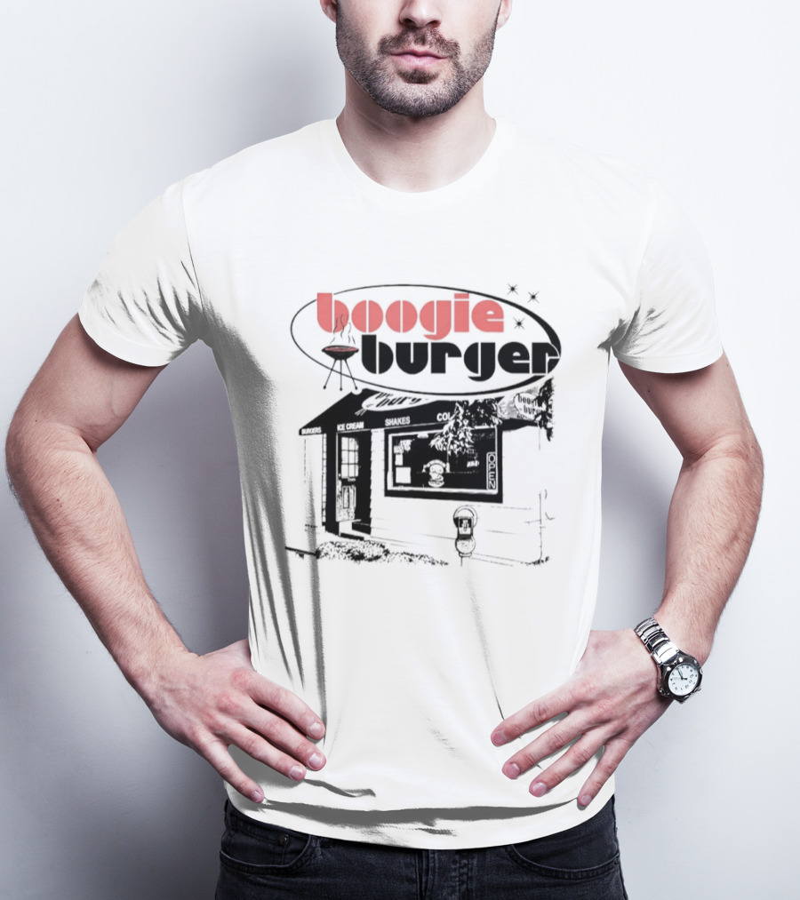Boogie Burger Diner Fast Food Grill Retro Vintage Restaurant T-Shirt