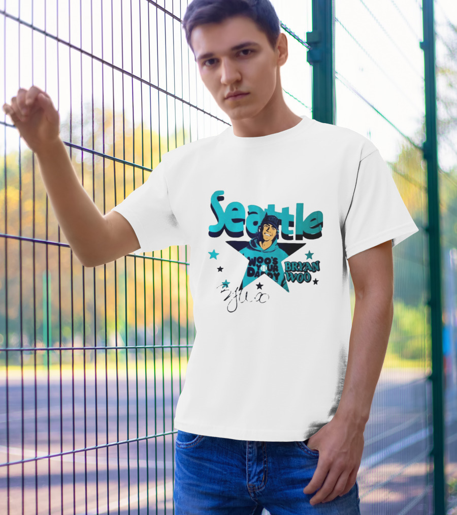 Seattle Mariners Bryan Woo Woo's Your Daddy T-Shirt