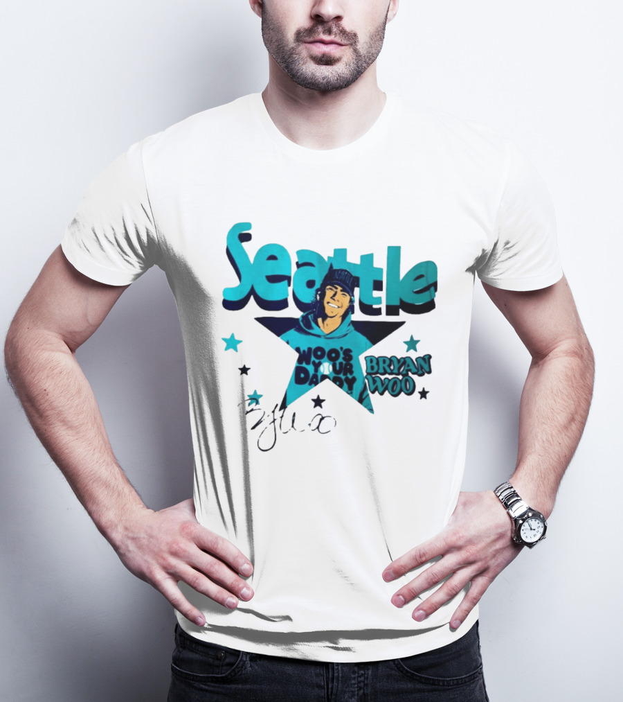 Seattle Mariners Bryan Woo Woo's Your Daddy T-Shirt