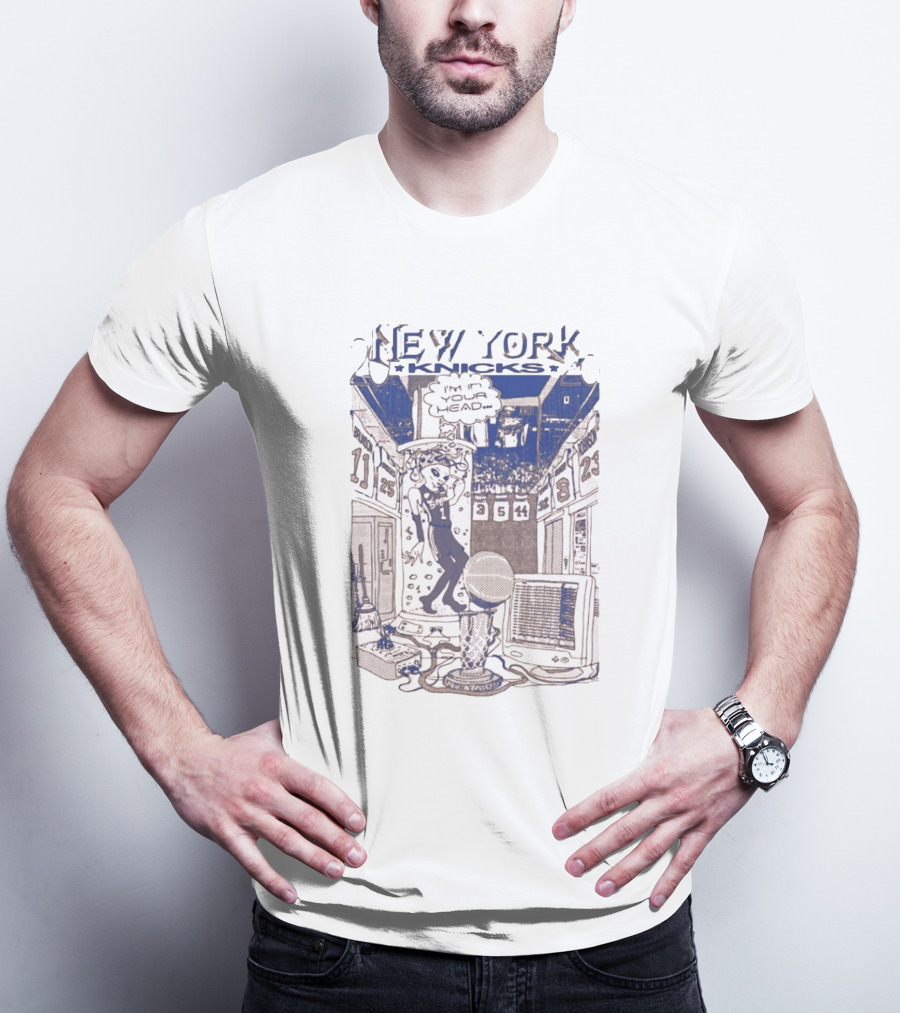 New York Knicks I'm In You Head Alien Basketball T-Shirt