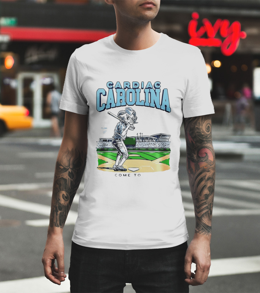 Cardiac Carolina Come To Omaha North Carolina Tar Heels X Cardiac Carolina Welcome To Omaha 2026 T-Shirt