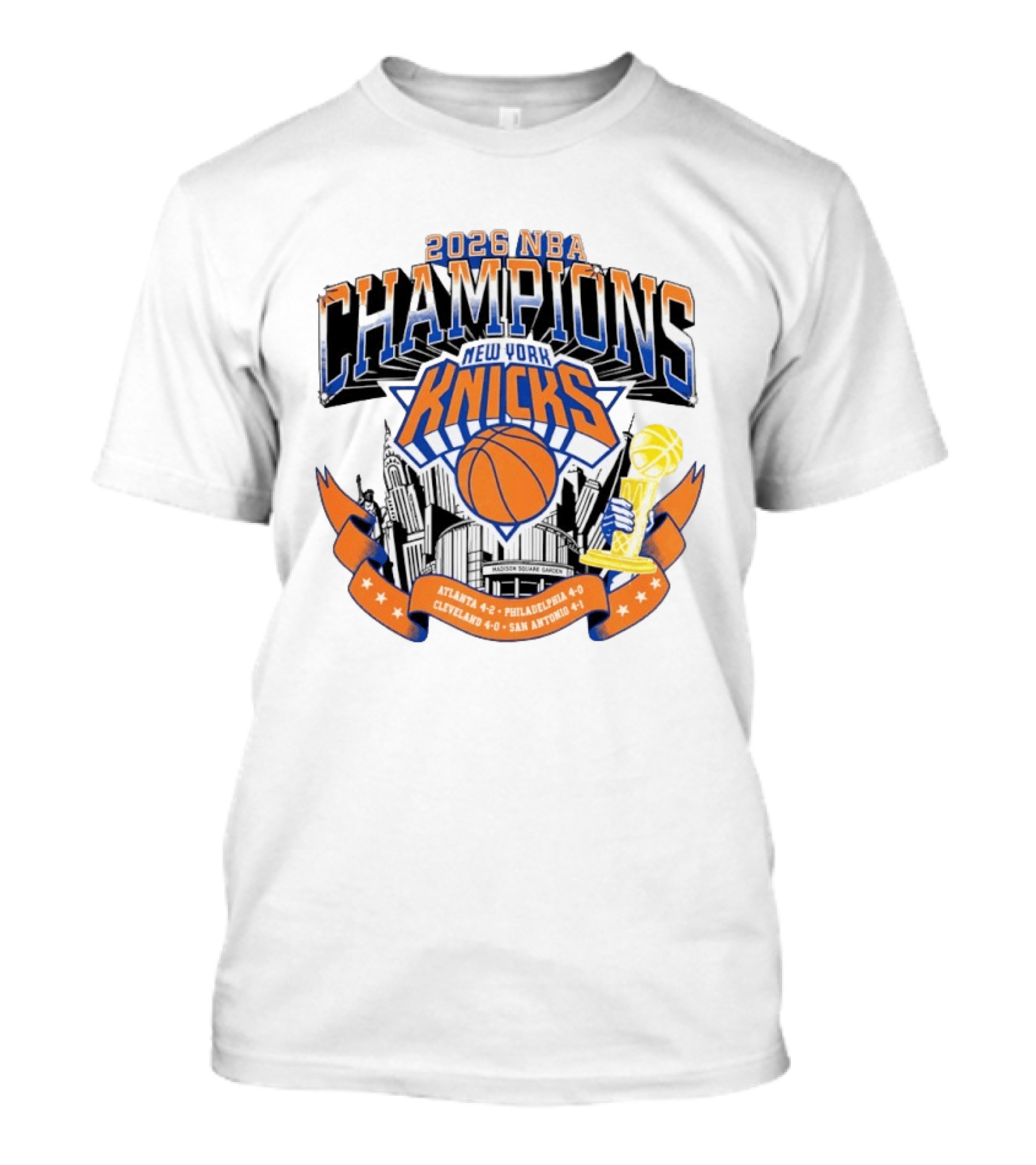2026 NBA Champions New York Knicks Madison Square Garden T-Shirt