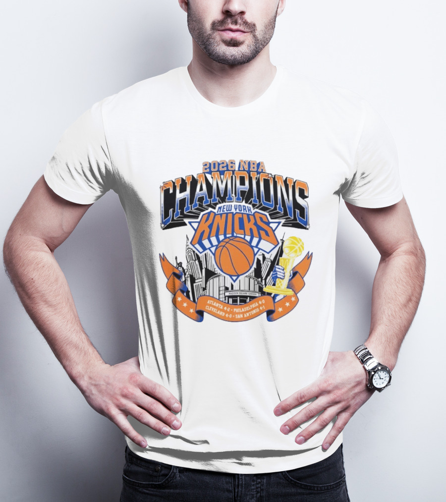 2026 NBA Champions New York Knicks Madison Square Garden T-Shirt