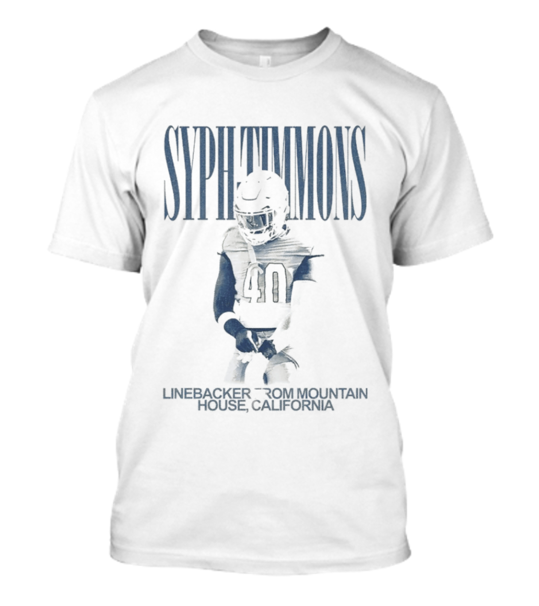 Syph Timmons Linebacker Orlando California Football 40 T-Shirt