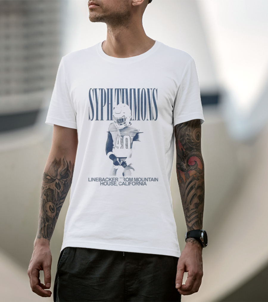 Syph Timmons Linebacker Orlando California Football 40 T-Shirt