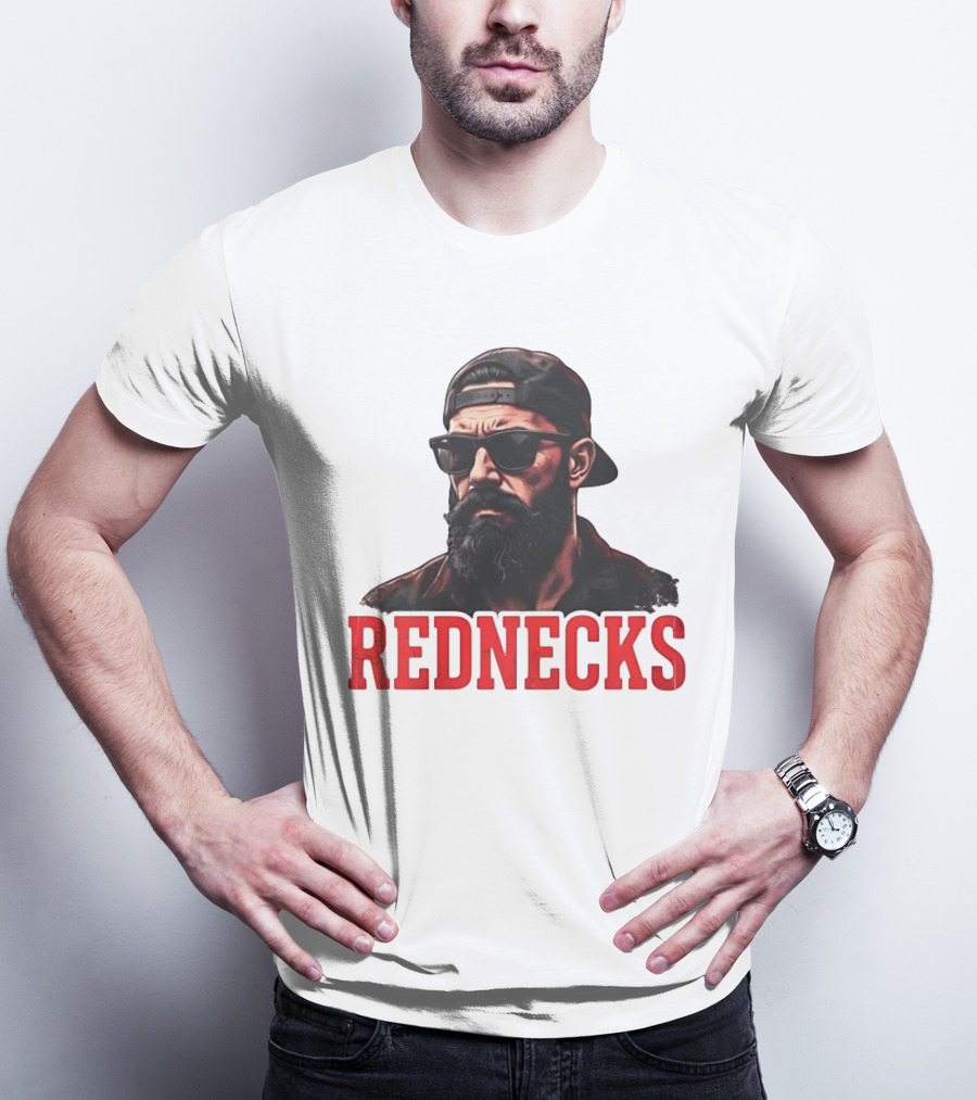 Rednecks Bearded Man Sunglasses Country Life T-Shirt