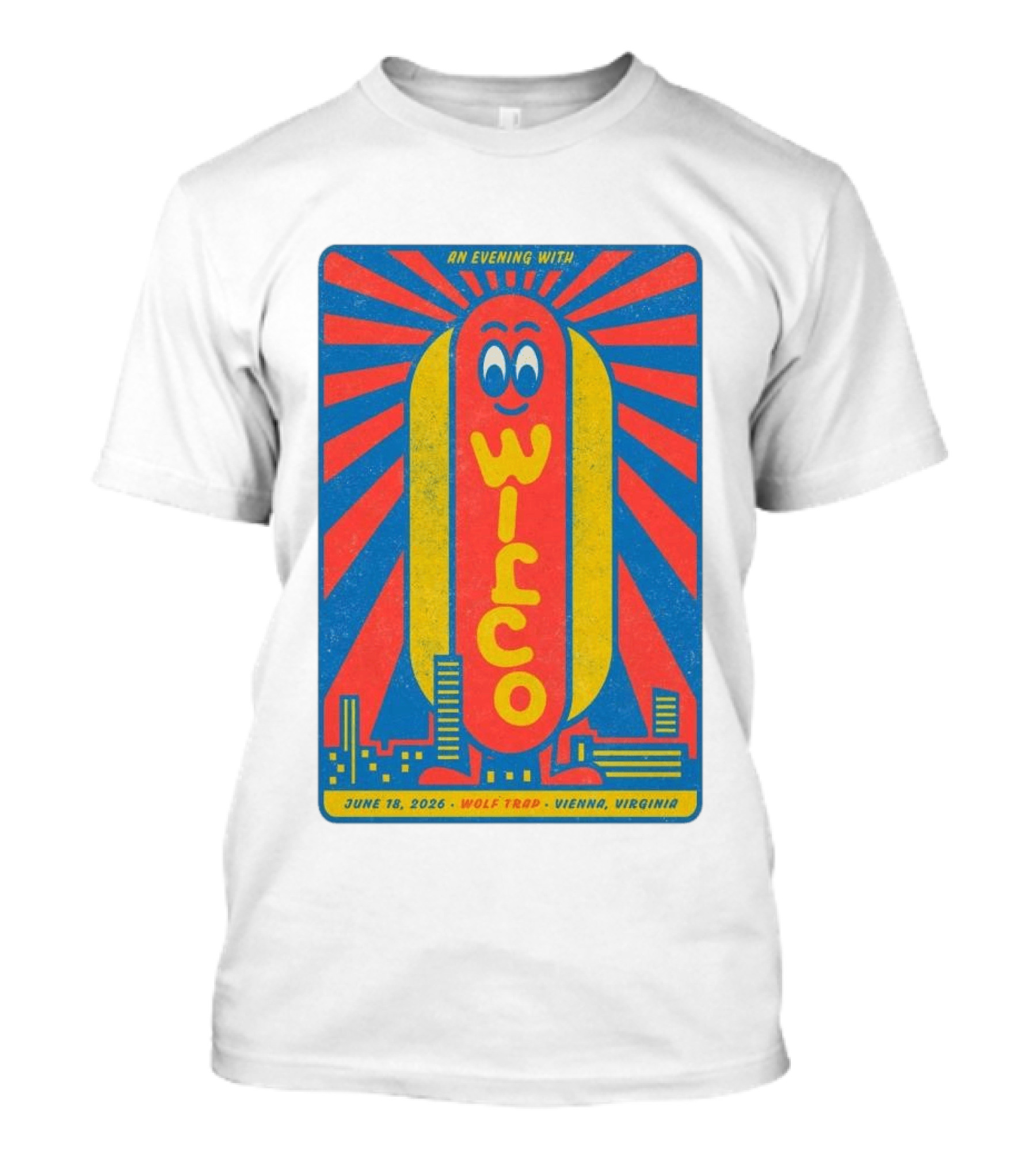 An Evening With Wilco June 18 2026 Wolf Trap Vienna Virginia T-Shirt