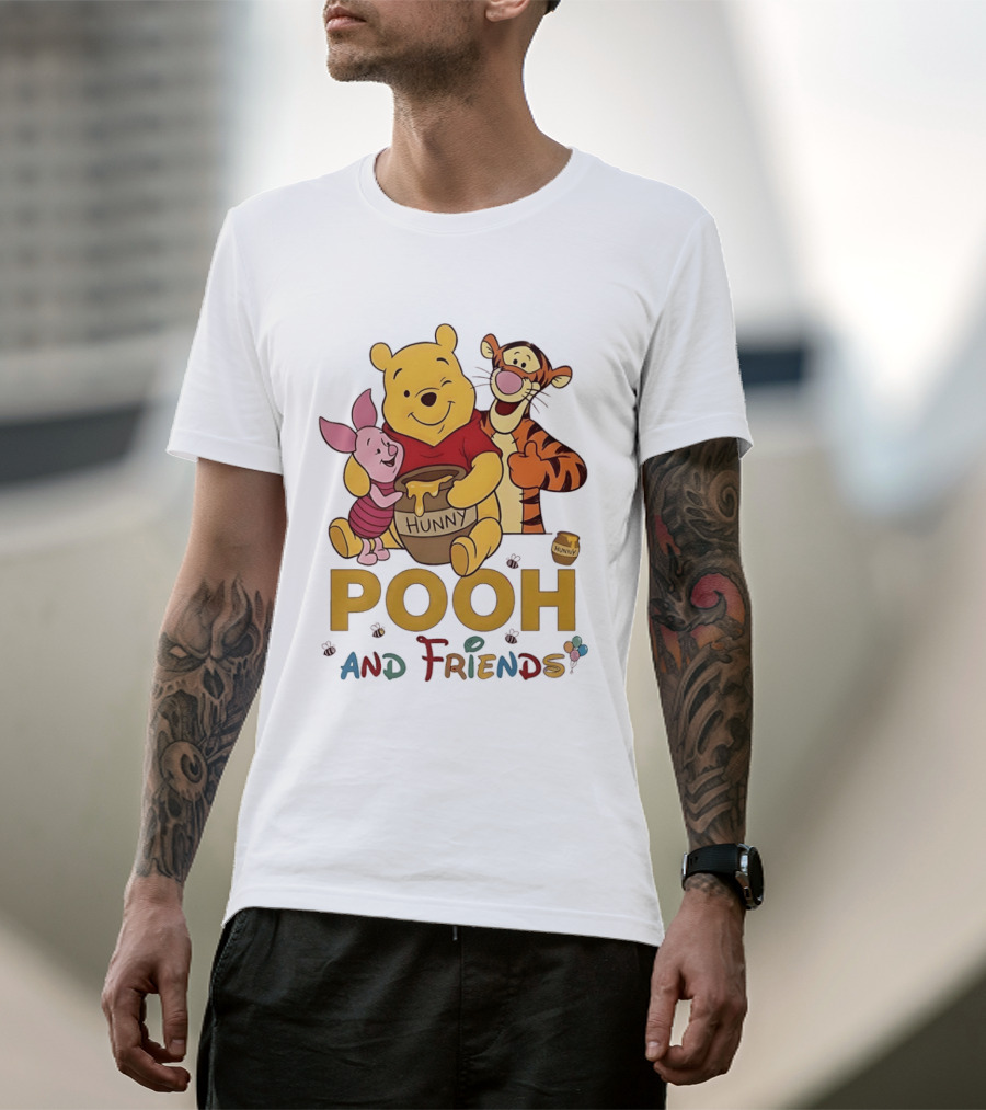 Pooh And Friends Hunny Pot Tigger Piglet T-Shirt