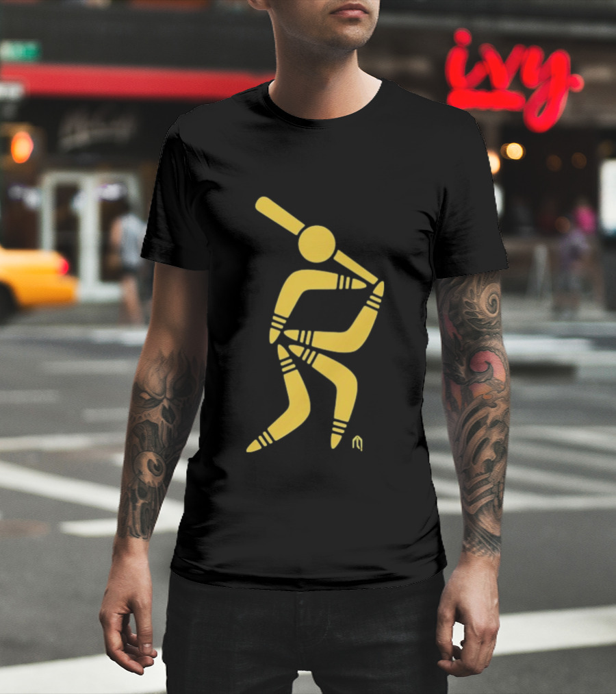 Aussie Baseball Players Boomerang T-Shirt