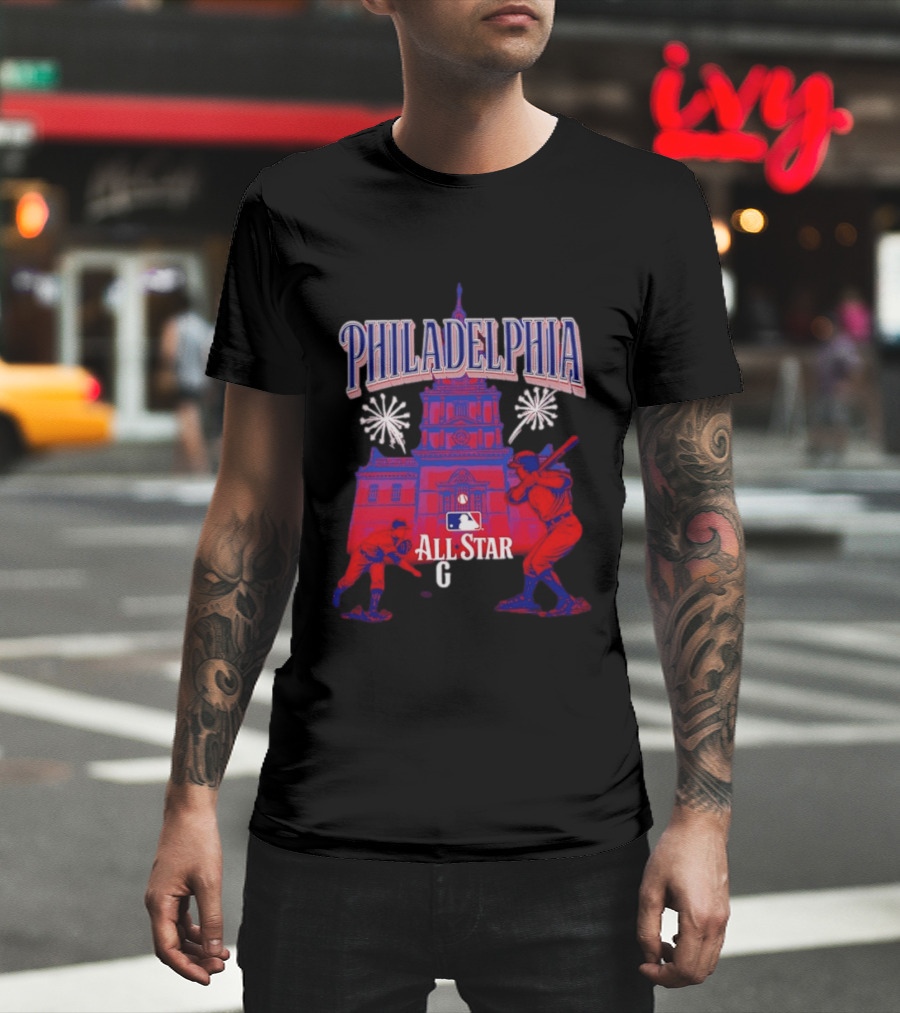 Philadelphia MLB All Star Game 2026 Independence Hall Baseball T-Shirt