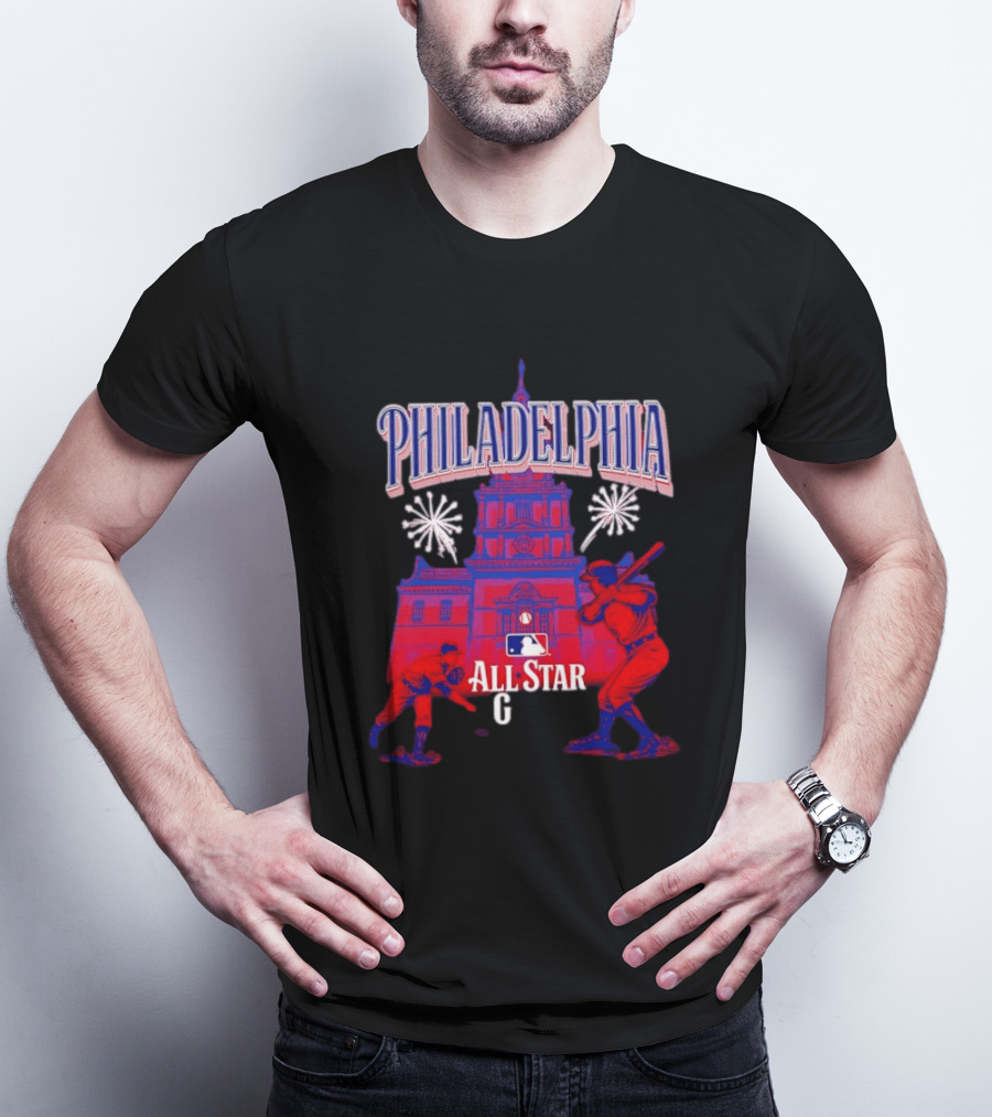 Philadelphia MLB All Star Game 2026 Independence Hall Baseball T-Shirt
