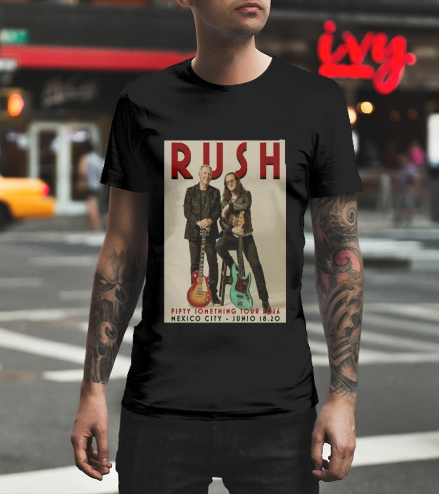 RUSH Mexico City Fifty Catfifty June 19 2026 Show T-Shirt