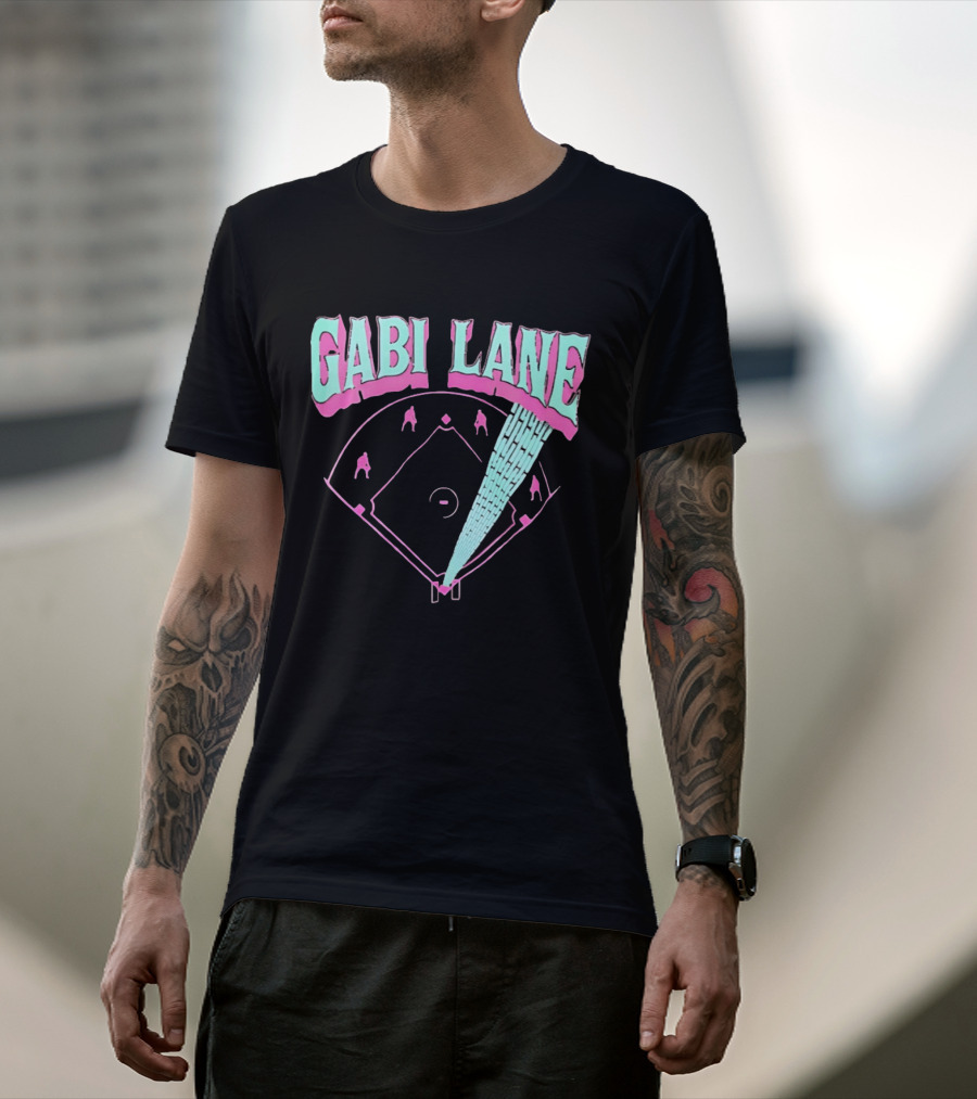 Gabi Lane Baseball Field Diamond Players T-Shirt