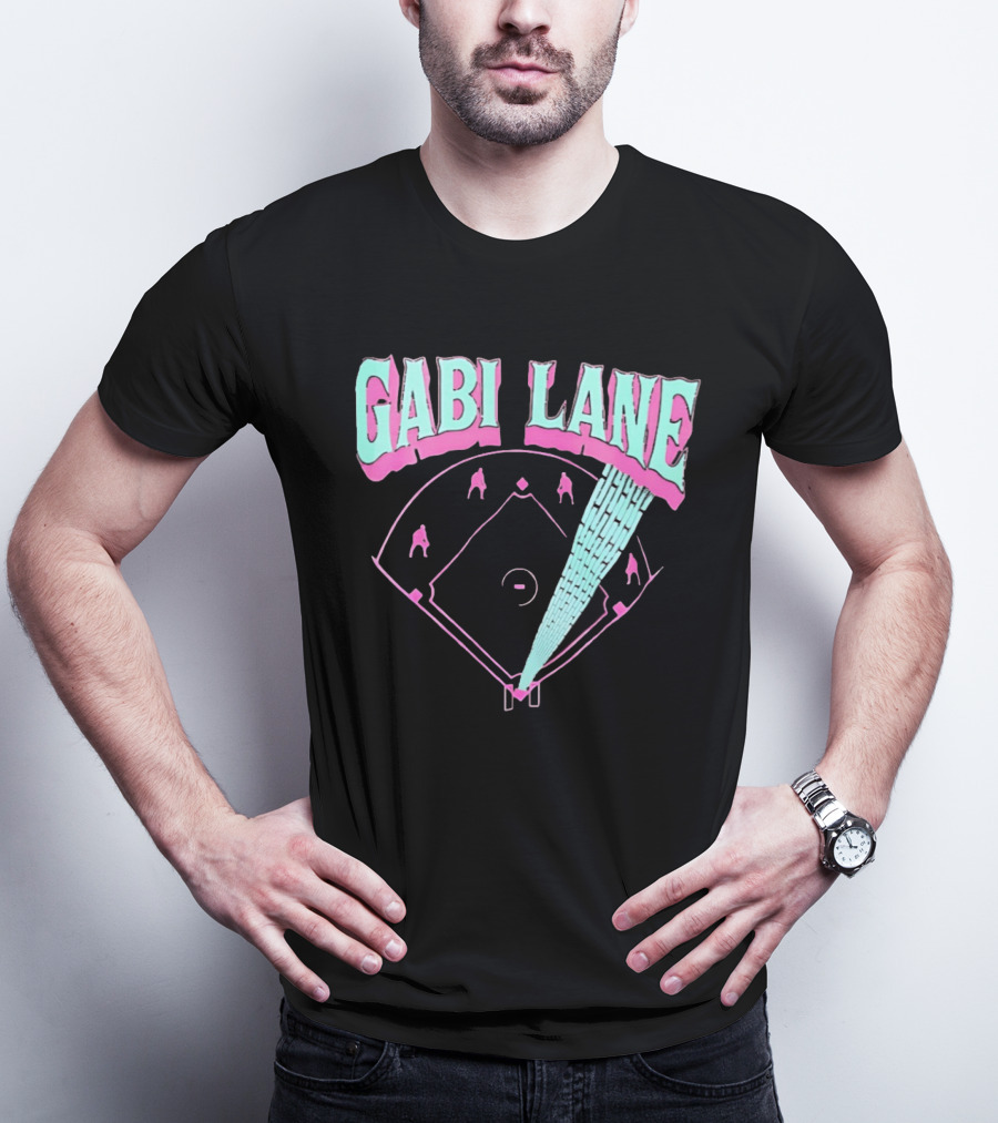 Gabi Lane Baseball Field Diamond Players T-Shirt