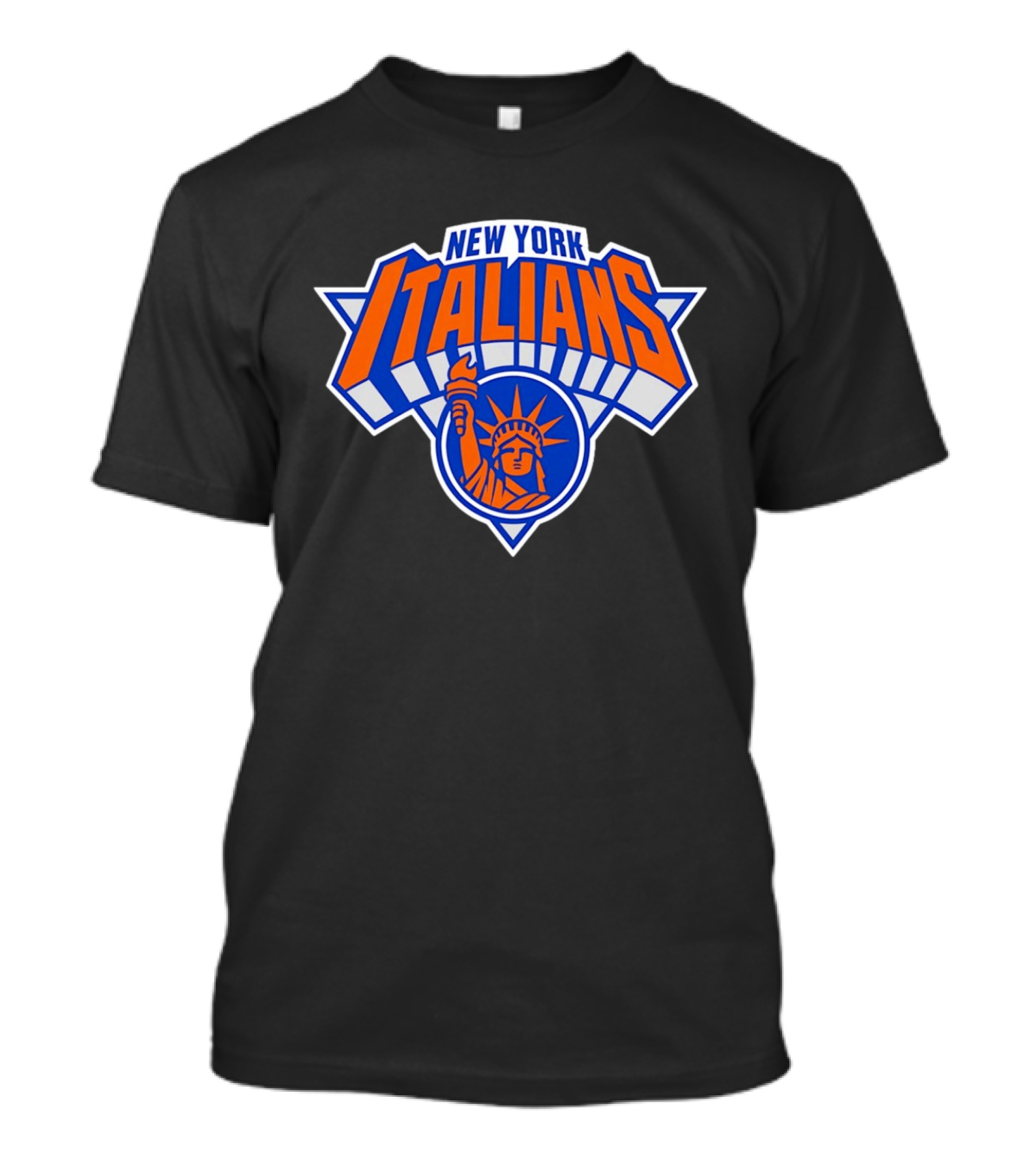 New York Italians Statue Of Liberty Knicks Basketball T-Shirt