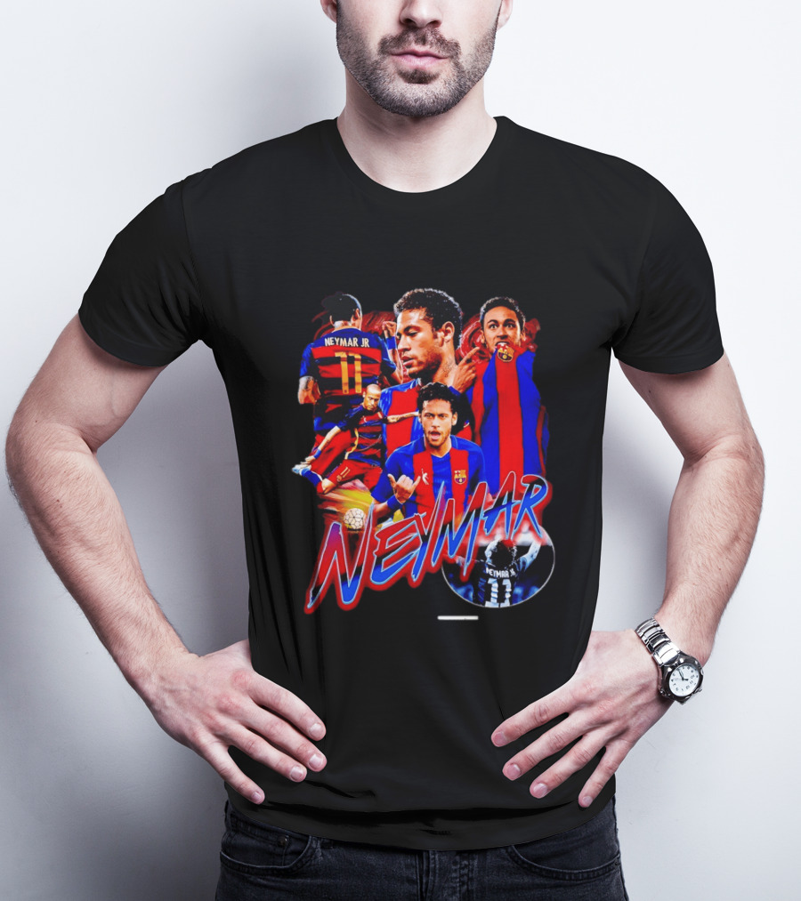 Neymar Jr Barcelona Iconic Football Legend T-Shirt