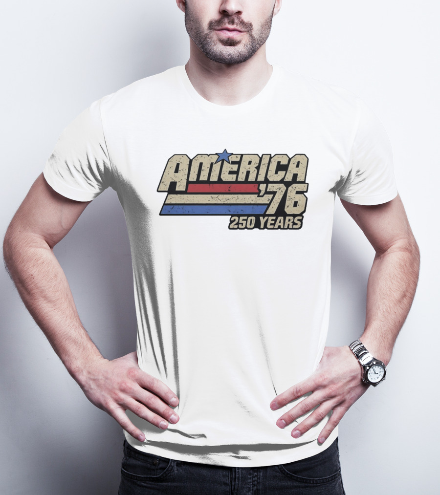 America '76 Vintage Patriotic 250 Years Celebration T-Shirt