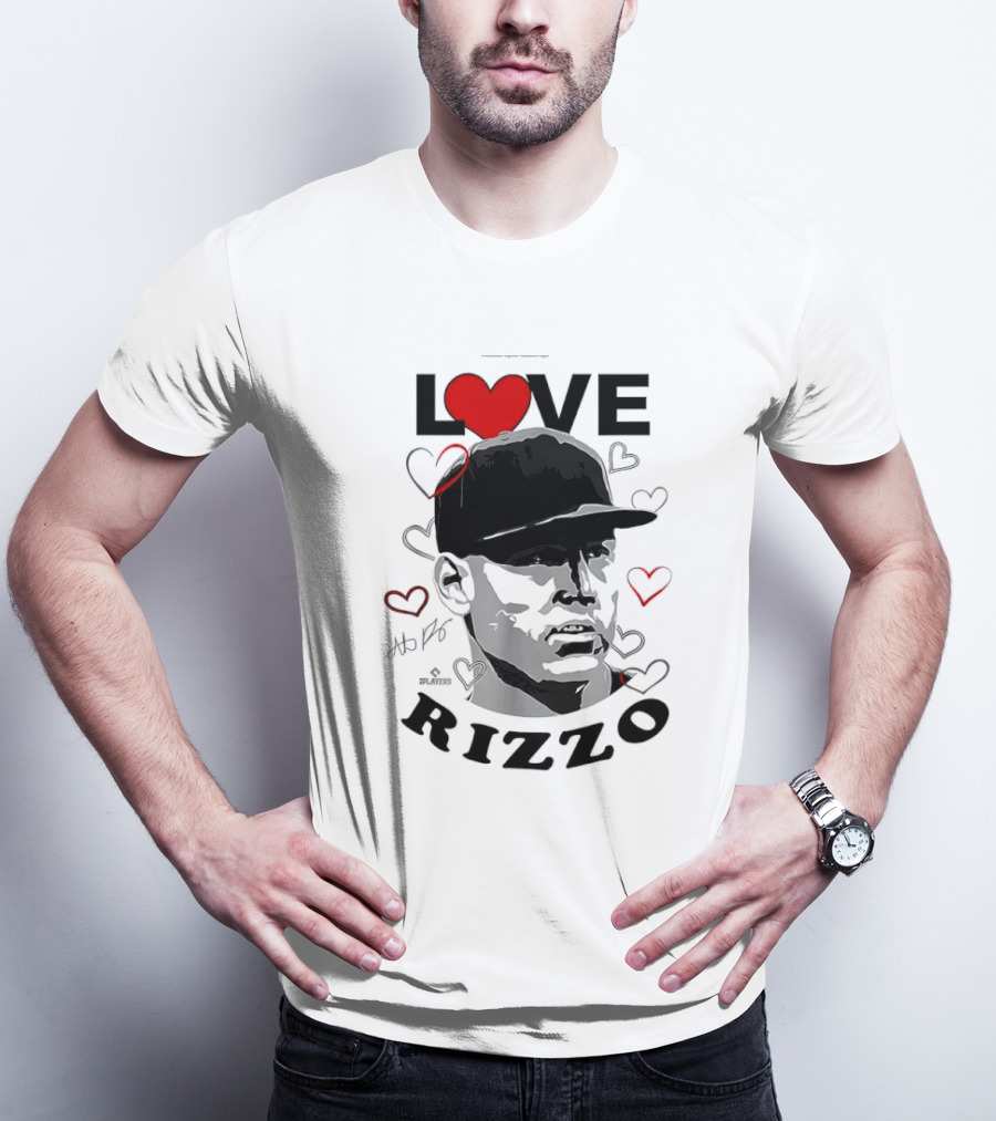 Love Heart Anthony Rizzo New York Yankees Baseball T-Shirt