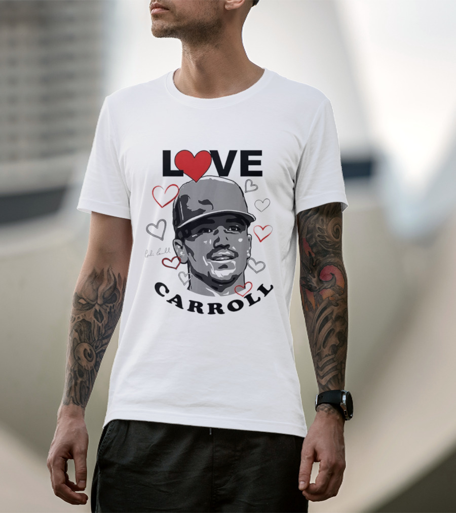 Love Corbin Carroll Heart Baseball Arizona Diamondbacks T-Shirt