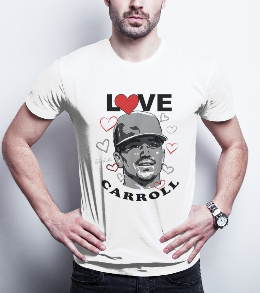 Love Corbin Carroll Heart Baseball Arizona Diamondbacks T-Shirt