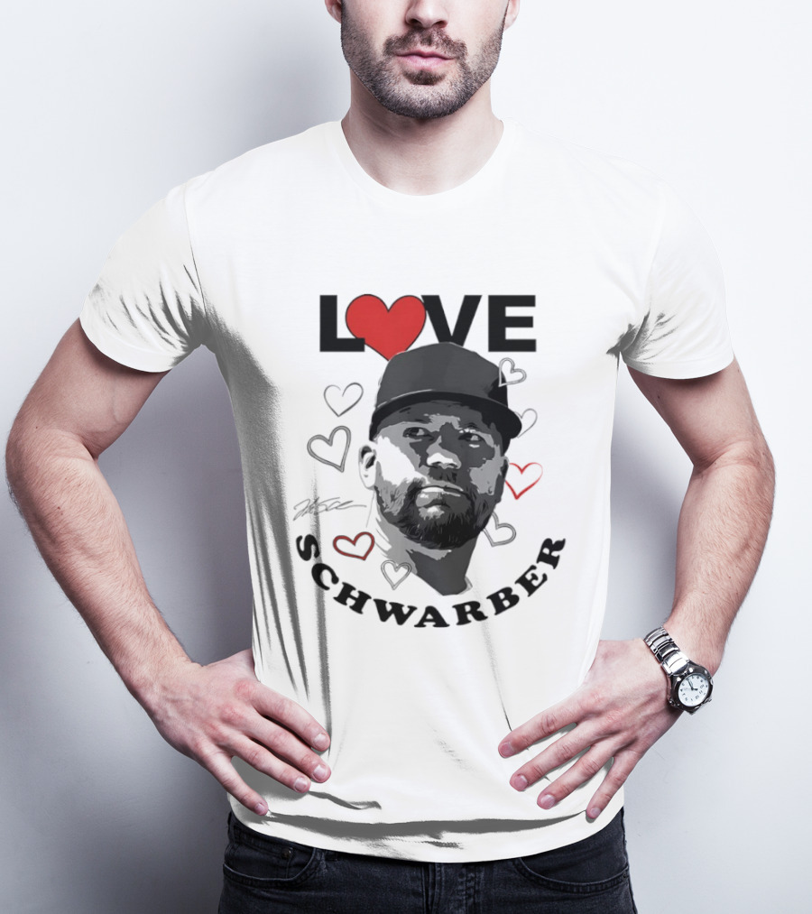 Love Kyle Schwarber Philadelphia Baseball Heart T-Shirt