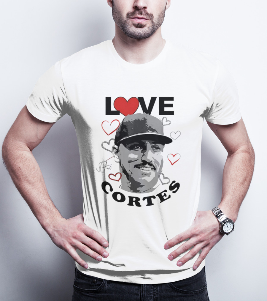 Love Nestor Cortes Yankees Baseball Heart T-Shirt